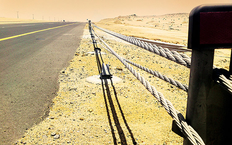 Tension Wire Rope Barrier – MBM-Building Material Suppliers in the UAE ...